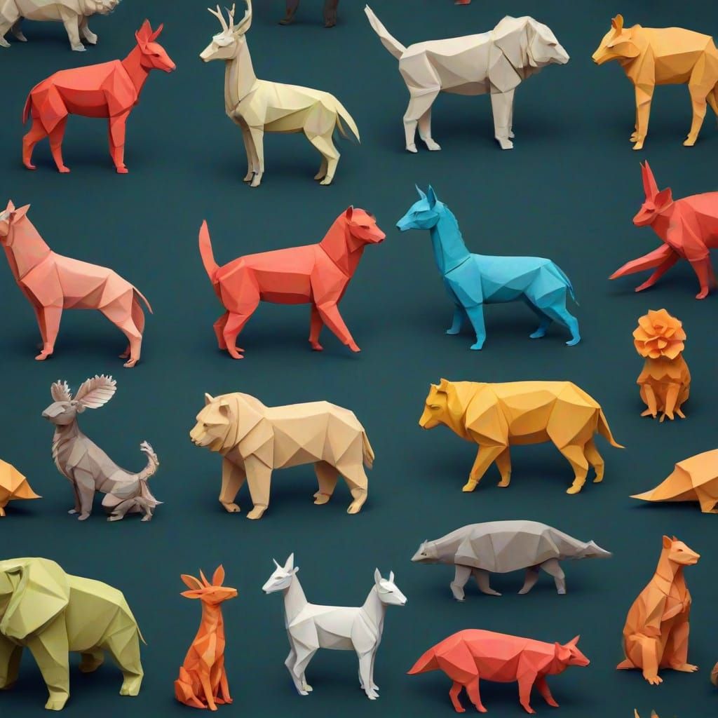 Evolution of plants and animals - Origami Paper Folds of Pla...