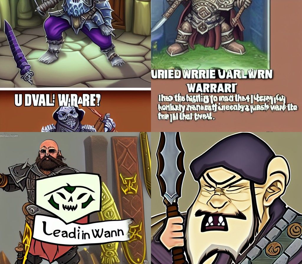 Undead Evil Dwarven Warrior Meme - AI Generated Artwork - NightCafe Creator