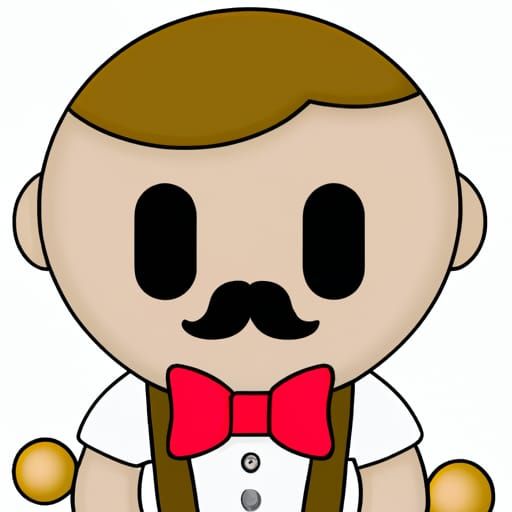 The Jenkins' Butler as a baby Mario with a bow tie. - AI Generated ...