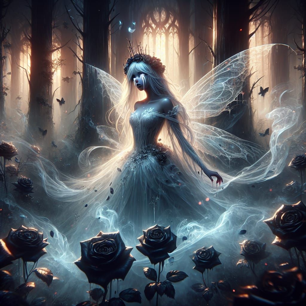 Weeping Fae - AI Generated Artwork - NightCafe Creator