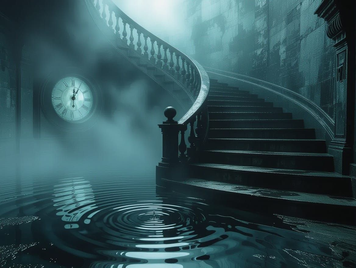 An unreal, surreal, ethereal, frightening, and oppressive staircase ...