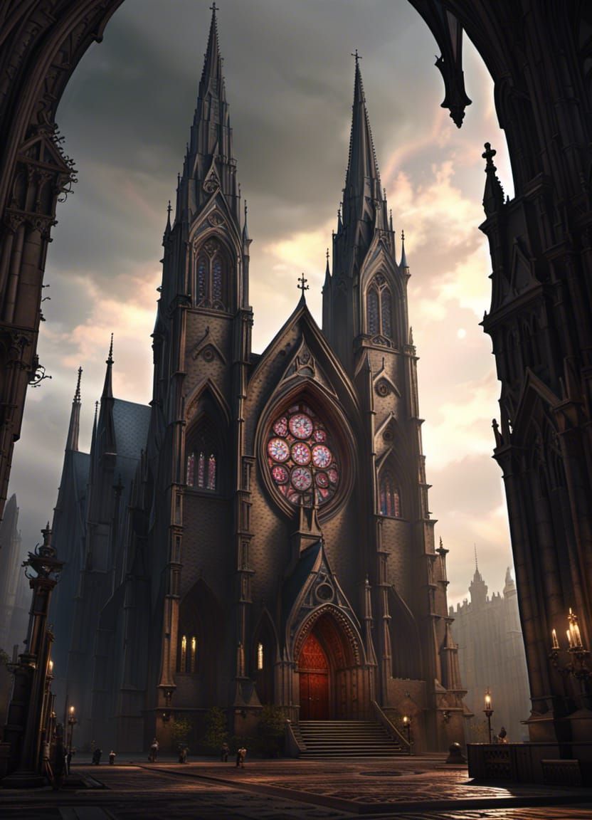 Gothic Church - AI Generated Artwork - NightCafe Creator