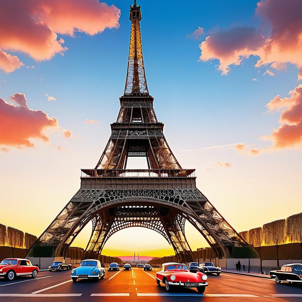 Eiffel - AI Generated Artwork - NightCafe Creator