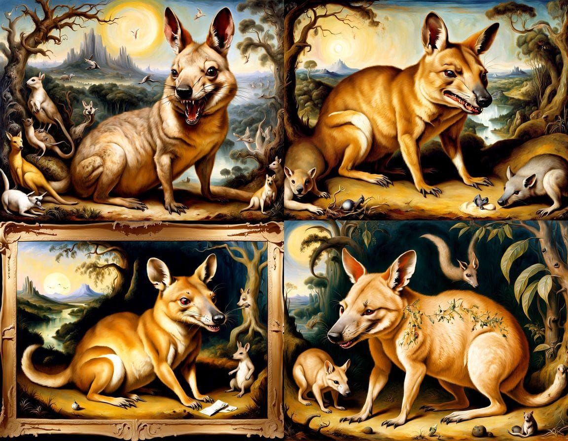 Lush Australian Horror in the Style of Romantic Ma... - AI Art