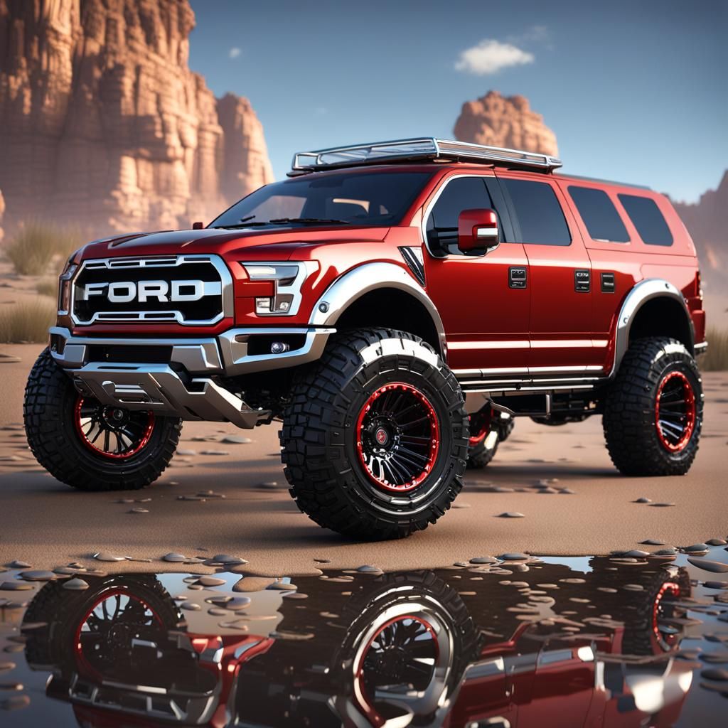 ford Excursion raptor lifted chrome ford raptor svt, lamborgini ducati ...