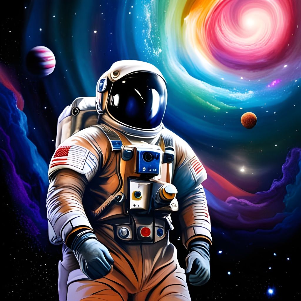 Galaxy and Planets - AI Generated Artwork - NightCafe Creator