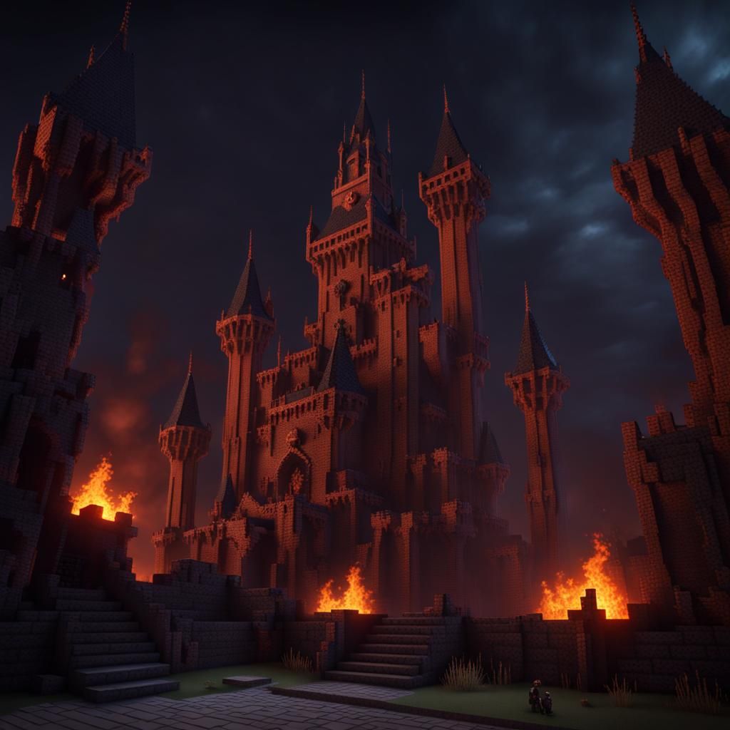 The Sorcerers Of Fire Castle - AI Generated Artwork - NightCafe Creator