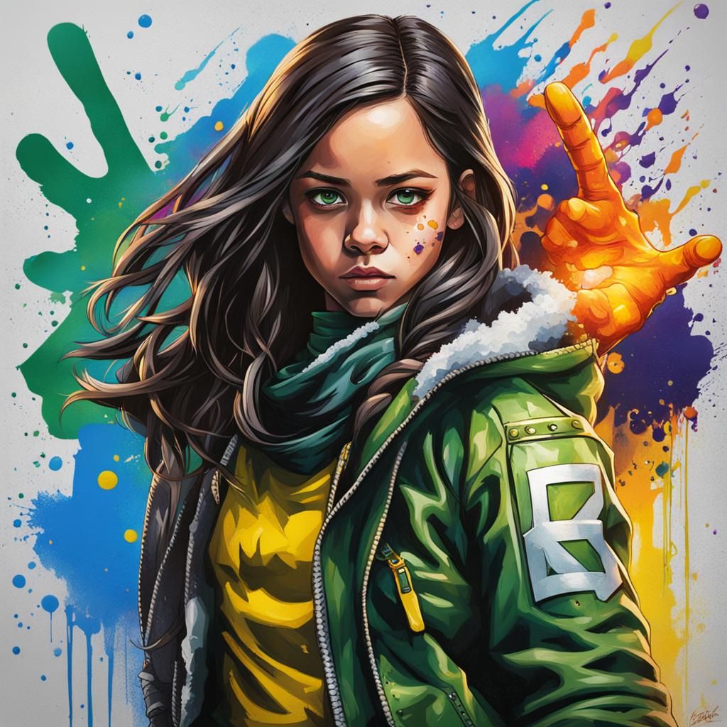 jenna ortega as rogue from the xmen - AI Generated Artwork - NightCafe ...
