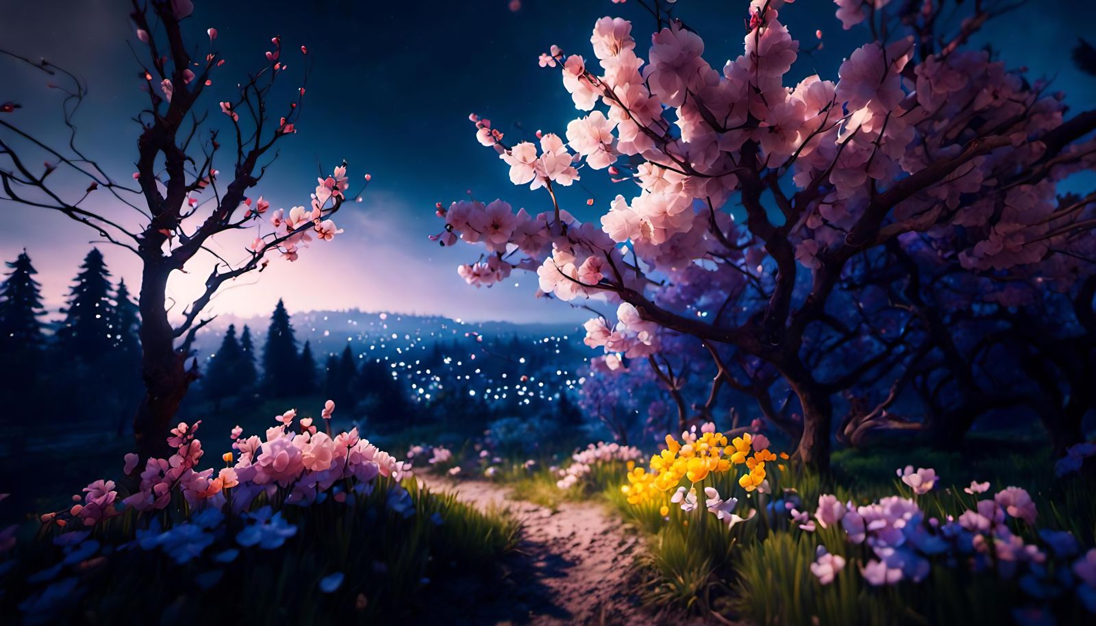 Midnight Spring (SDXL) - AI Generated Artwork - NightCafe Creator