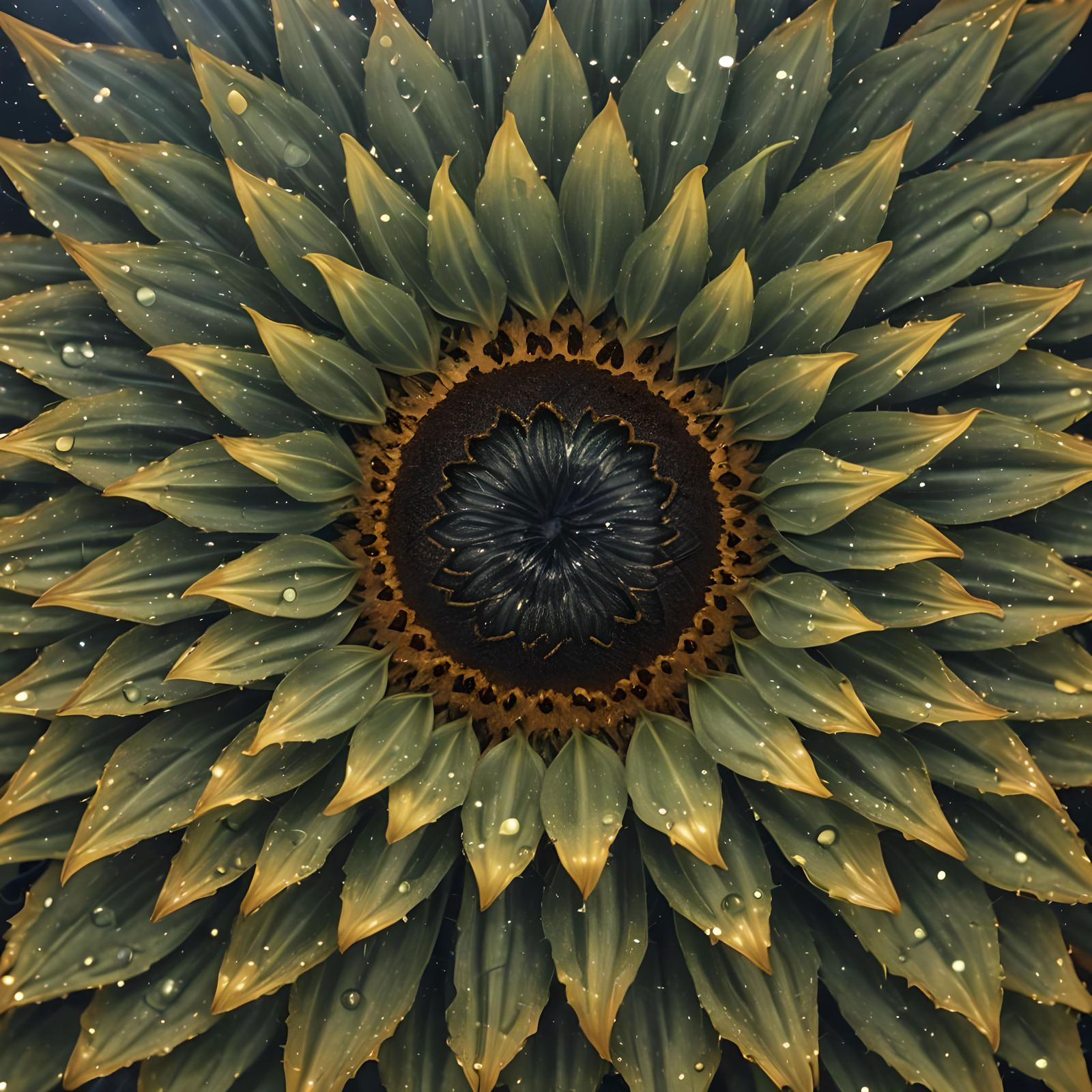 Big Sunflower center - AI Generated Artwork - NightCafe Creator