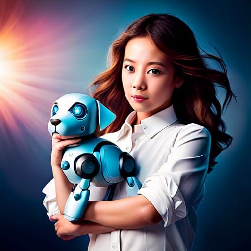 create a robotic puppy bionic mythical . - AI Generated Artwork ...