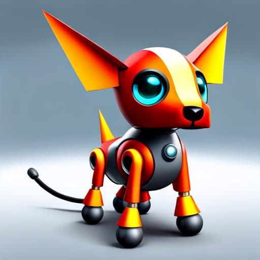 create a robotic puppy bionic mythical . - AI Generated Artwork ...
