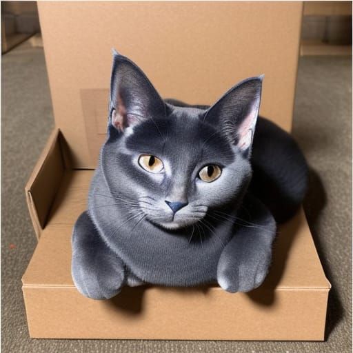 Interdimensional Box Kitty - AI Generated Artwork - NightCafe Creator