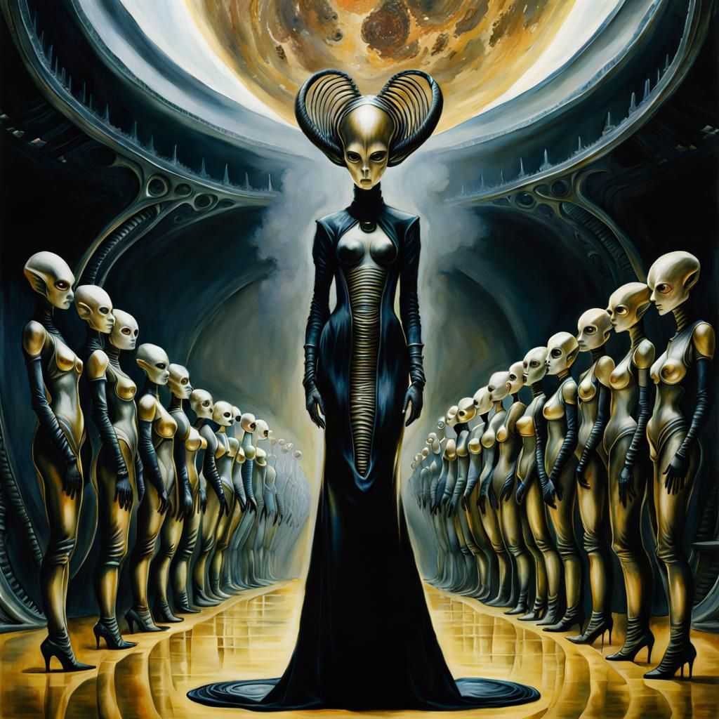 Alien fashion show - AI Generated Artwork - NightCafe Creator