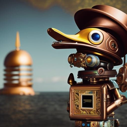 Antique Duck-Bot - AI Generated Artwork - NightCafe Creator