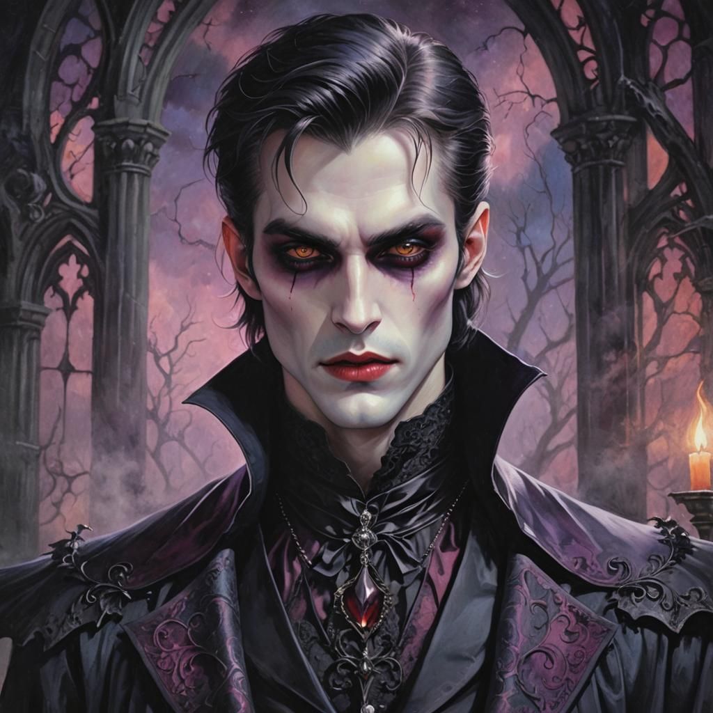 Pastel Vampire - AI Generated Artwork - NightCafe Creator