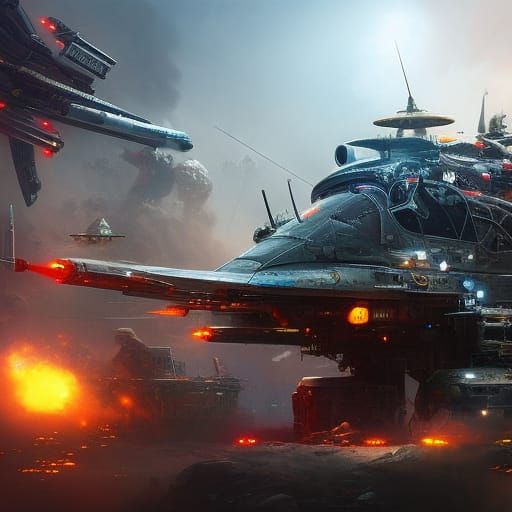 Fighter Jet - Cyborg Pilot in Detailed Maximalist Cockpit