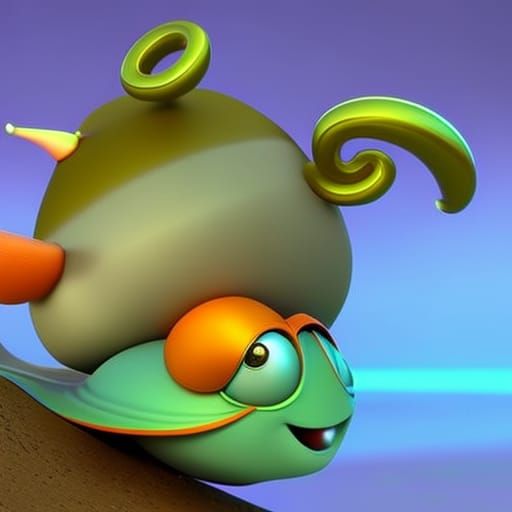 CGI Snail - AI Generated Artwork - NightCafe Creator