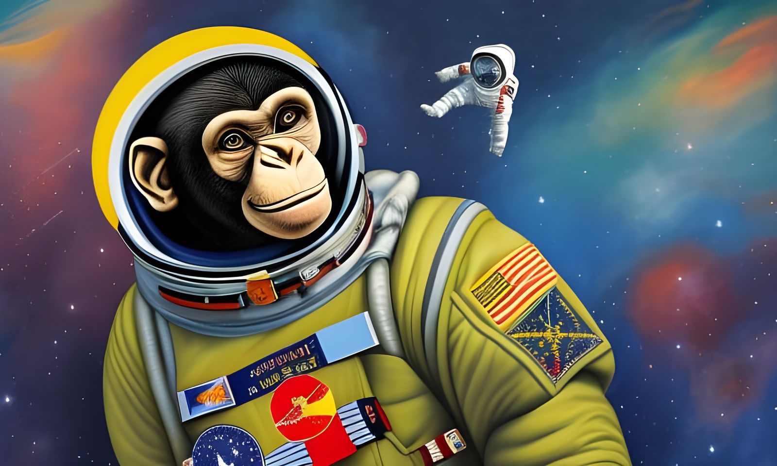 The First Astronaut - AI Generated Artwork - NightCafe Creator