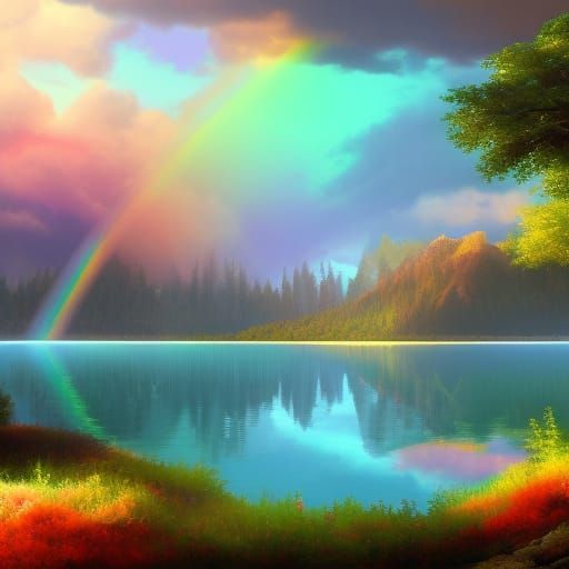Rainbow! - AI Generated Artwork - NightCafe Creator