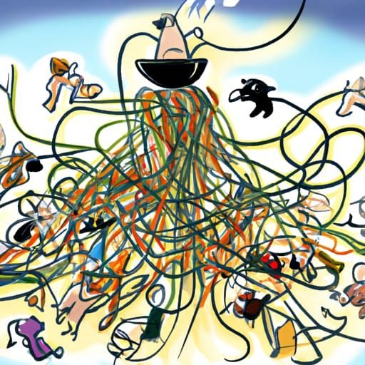 human spaghetti 000867 - AI Generated Artwork - NightCafe Creator