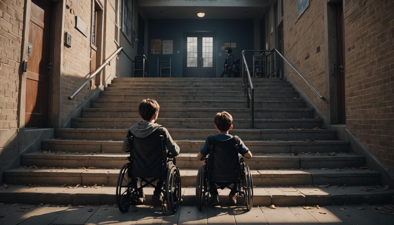 reflections with little bro - AI Generated Artwork - NightCafe Creator