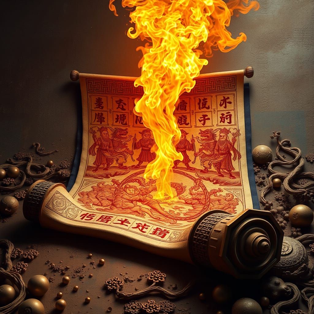 Burning scroll - Burning scroll