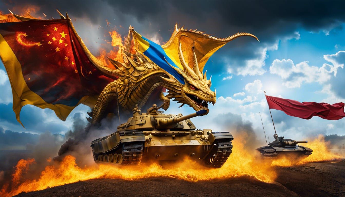Ukrainian Dragon Tank : r/nightcafe