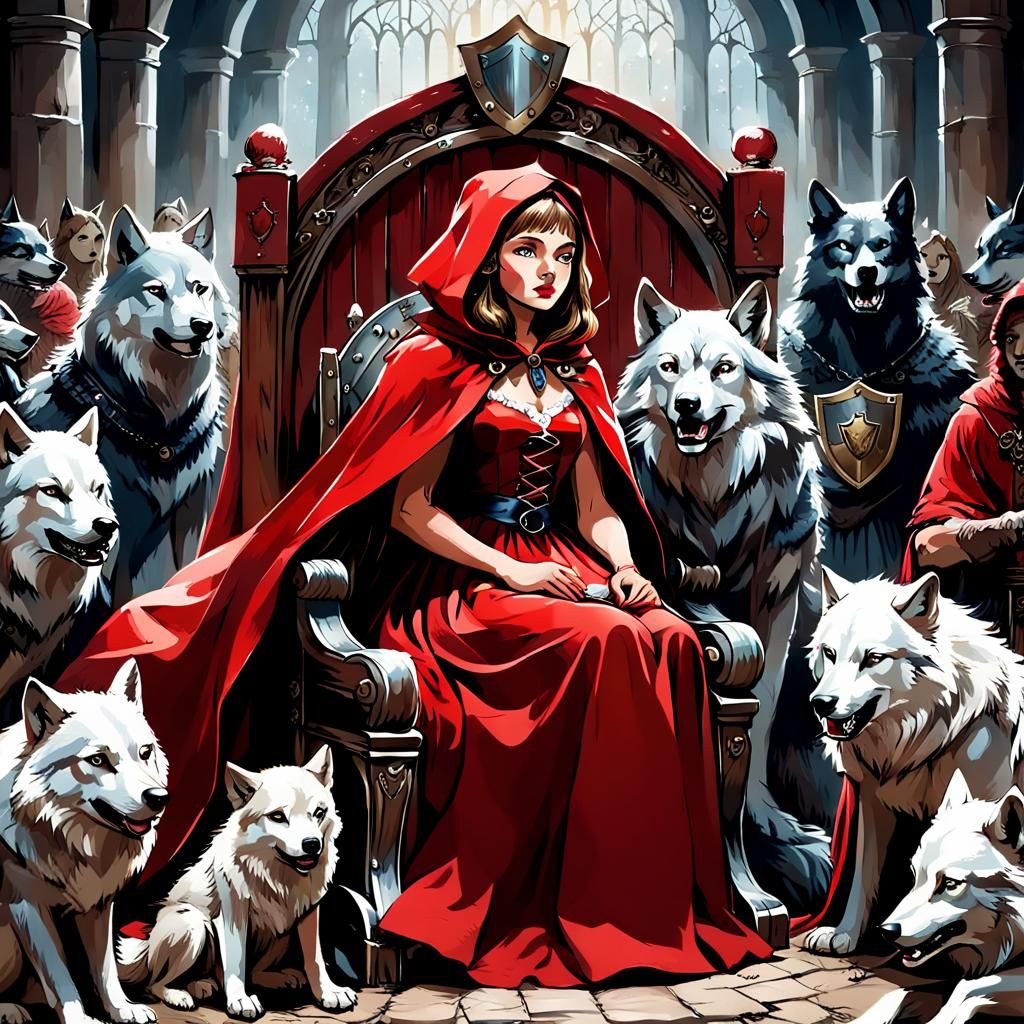 Now she rules among wolves - AI Generated Artwork - NightCafe Creator