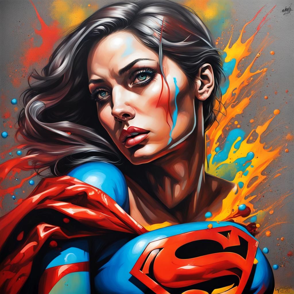 Lady with Superman Abilities - AI Generated Artwork - NightCafe Creator