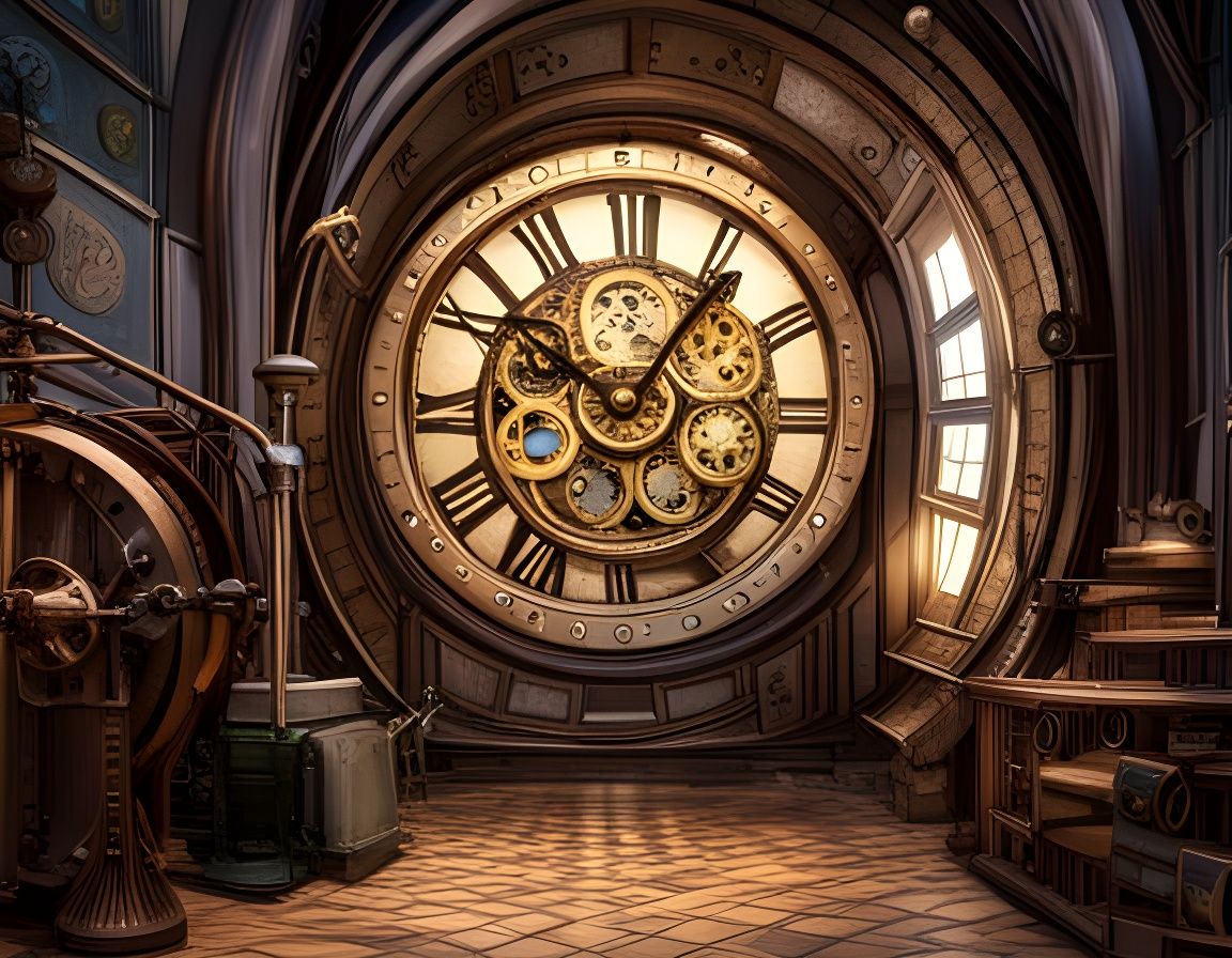 The clock - AI Generated Artwork - NightCafe Creator