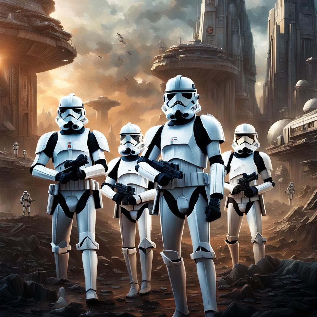 Clone troopers - AI Generated Artwork - NightCafe Creator
