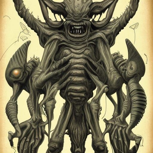 giants, interdimensional insectoids, evil, demonic, astral entity ...