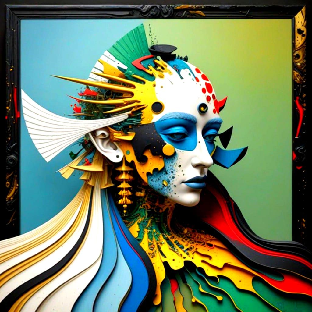 Painted, Colored, Modernist, Abstract, Cubist, Dada, Surrealist ...