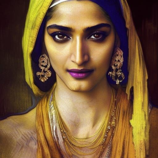 sonam kapoor - AI Generated Artwork - NightCafe Creator