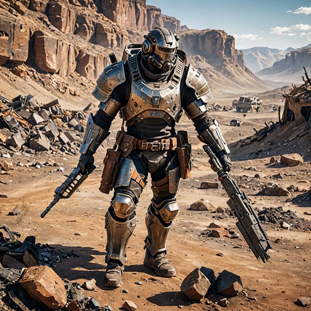 wasteland scavenger - AI Generated Artwork - NightCafe Creator