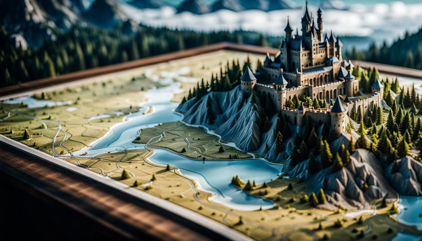 3D Map - AI Generated Artwork - NightCafe Creator