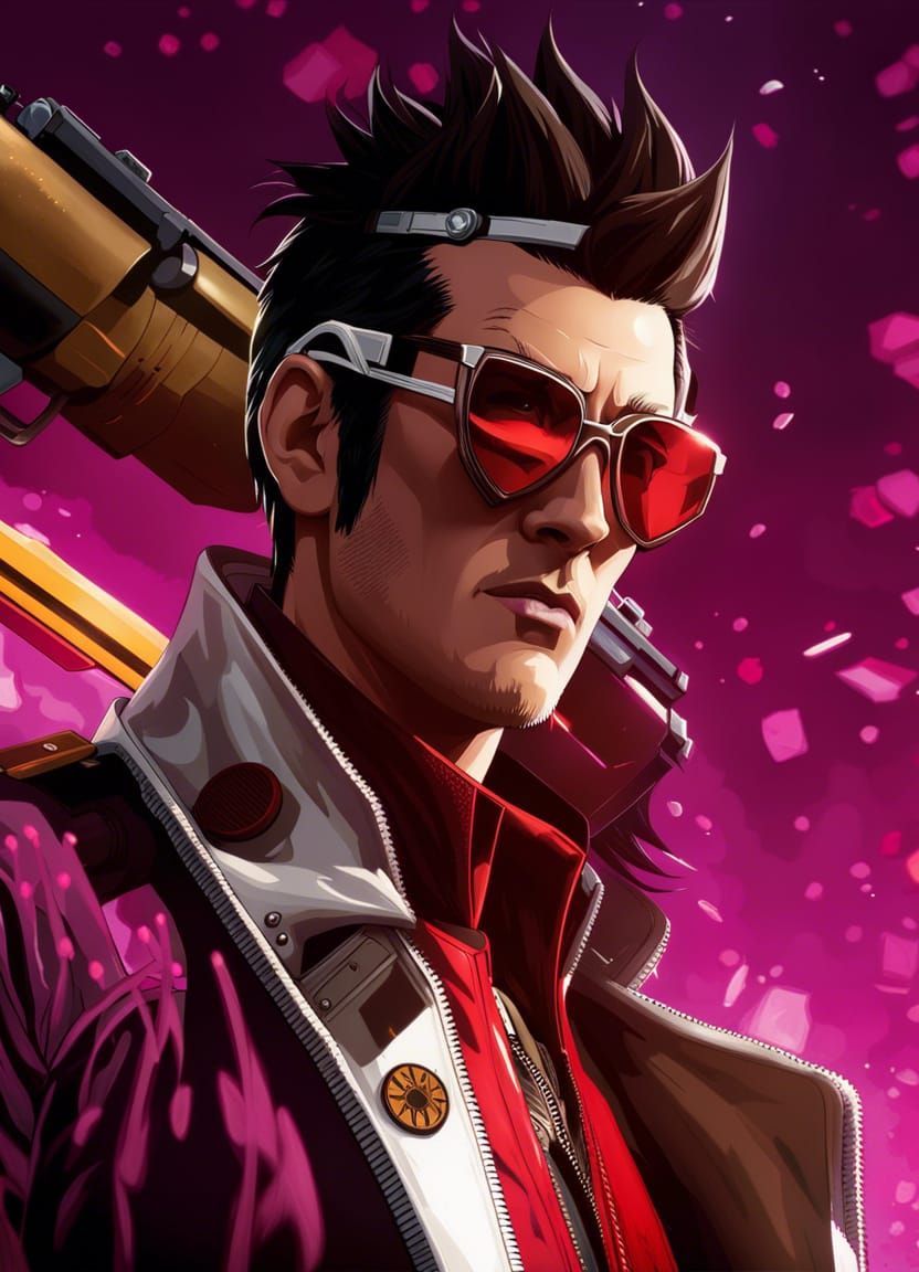 Travis Touchdown from the No More Heroes Series as an Apex Legends ...