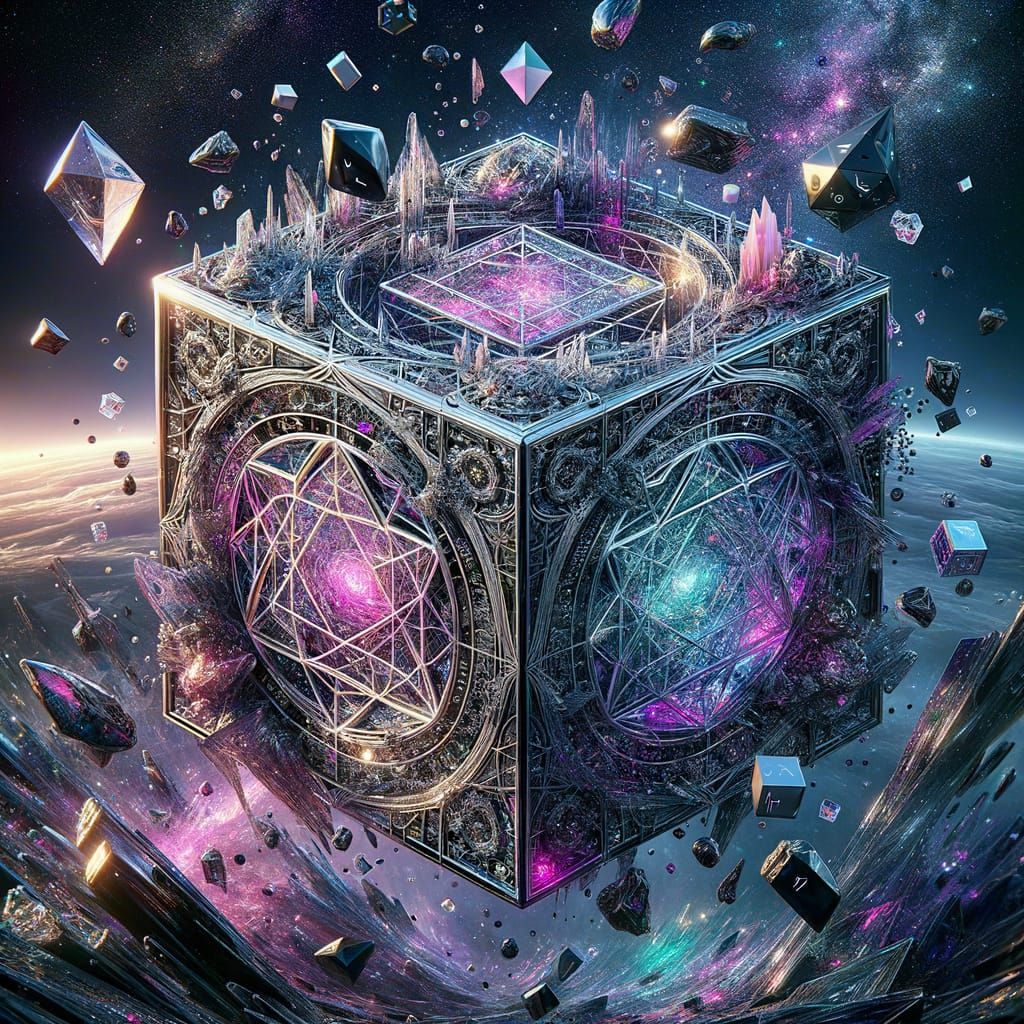 Metatron's Cube at Work - AI Generated Artwork - NightCafe Creator