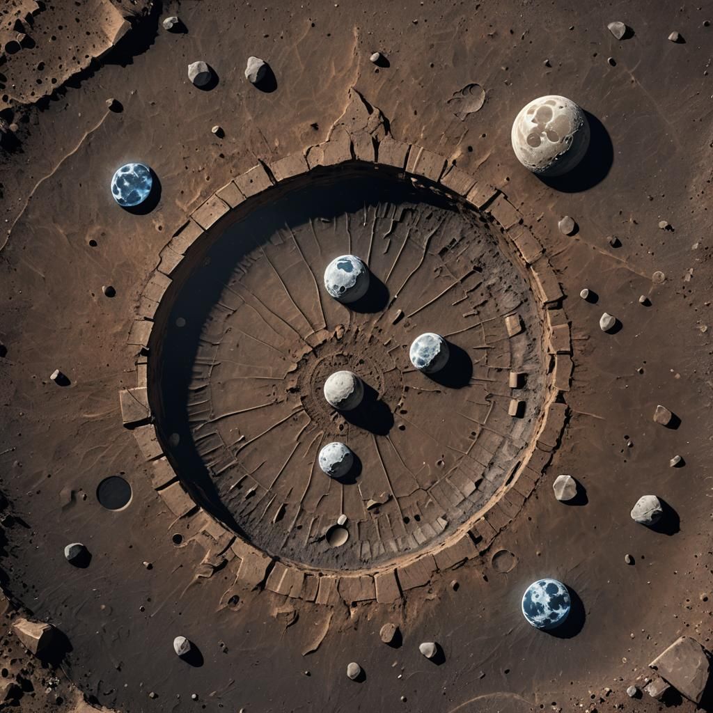 Copernicus crater after human civilization on moon - AI Generated ...