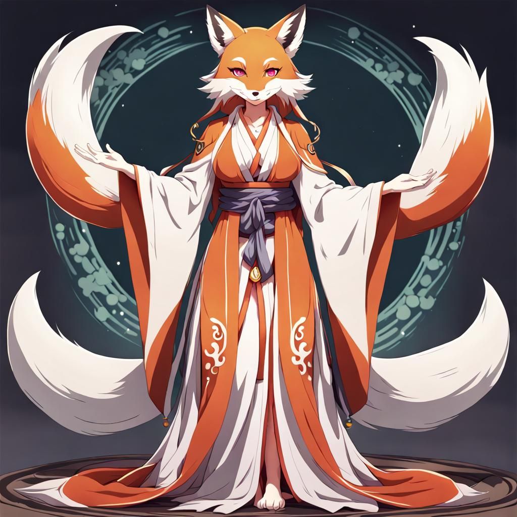 Four tails... - AI Generated Artwork - NightCafe Creator