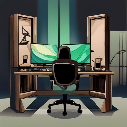 a computer set up that a gamer uses, highly detailed, realistic - AI ...