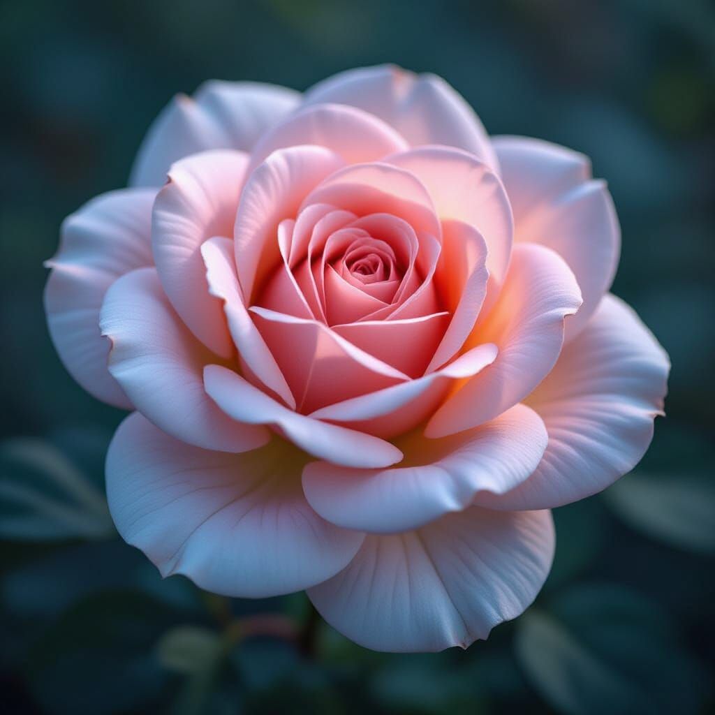 Awesome picture of a luminous rose
