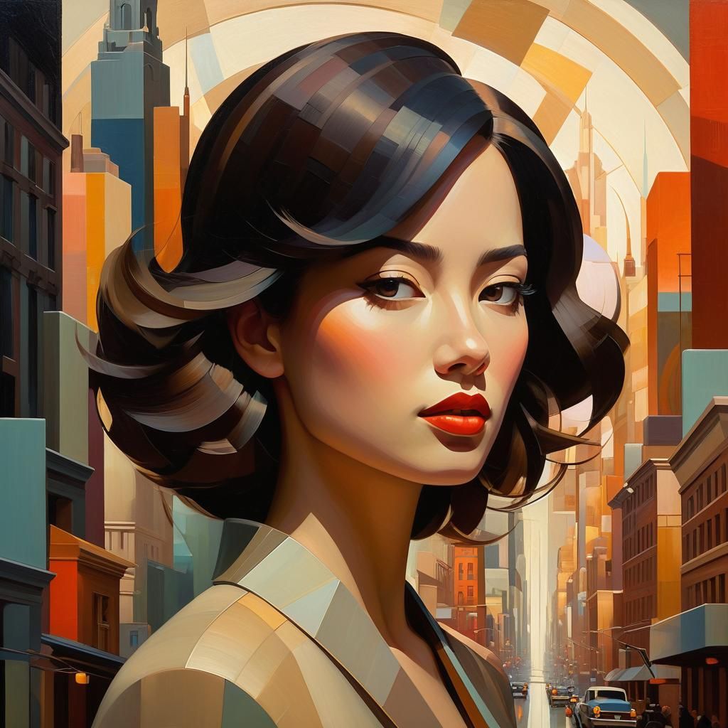 Woman depicted in delicate brushwork and muted Tonalism palette, but ...