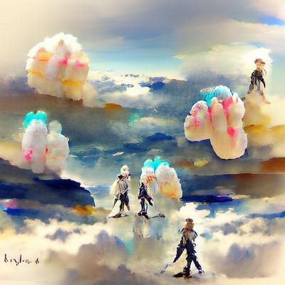 Cloudwalkers - AI Generated Artwork - NightCafe Creator