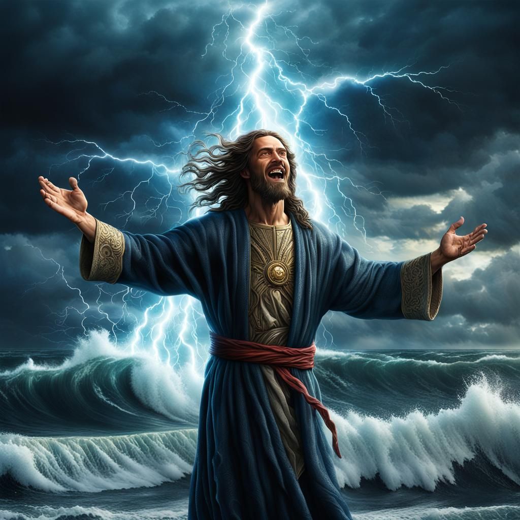 Jesus, Lord of Heaven and Earth, controlling the weather, wind and ...