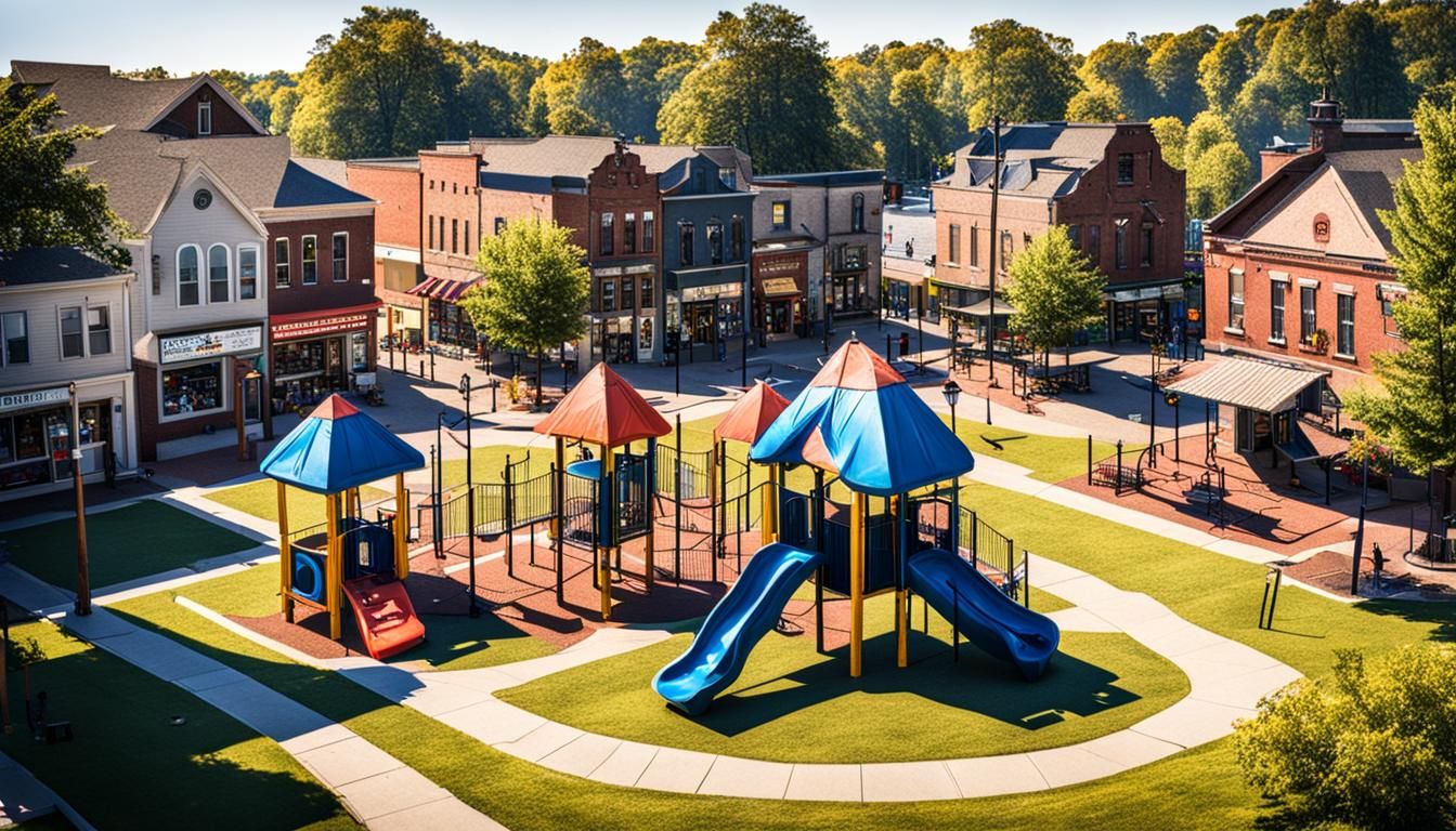 A small town playground - AI Generated Artwork - NightCafe Creator
