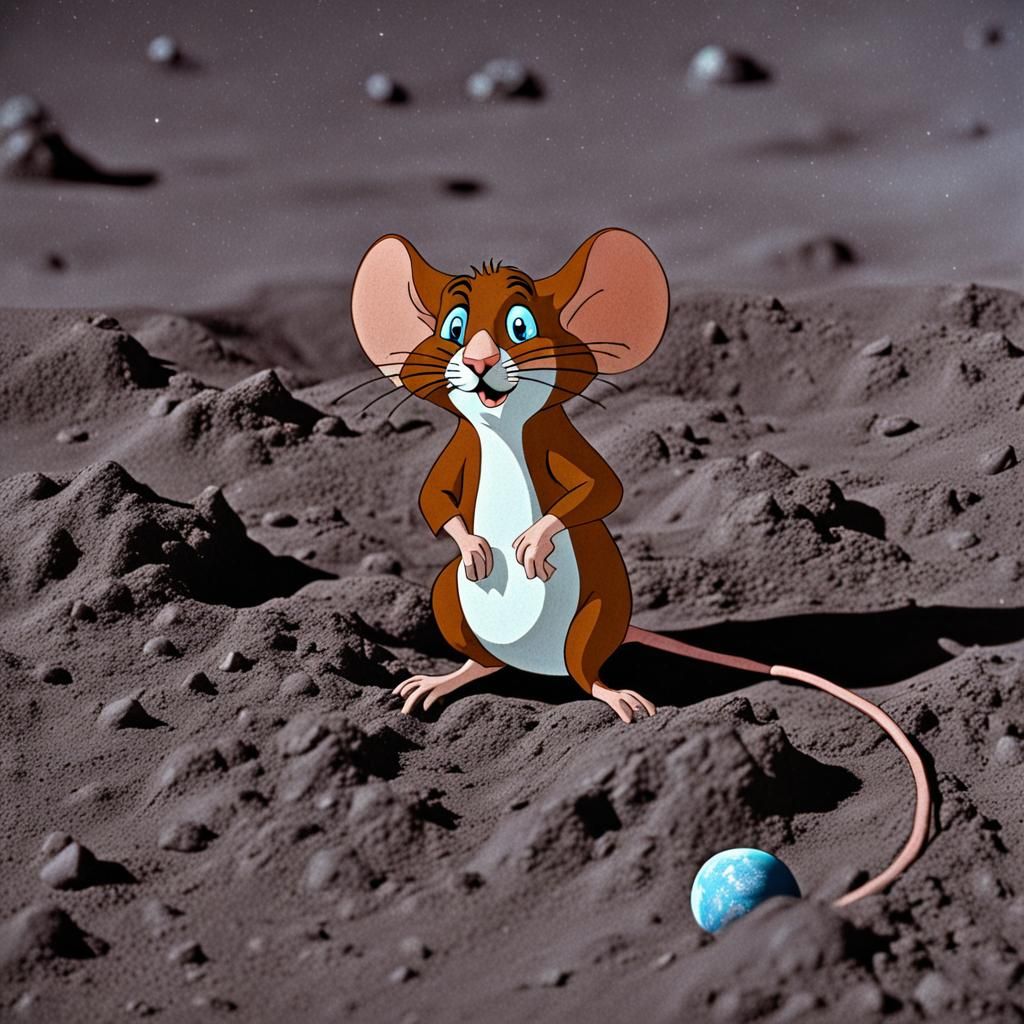 Warner MGM Cartoon Brown Mouse Jerry from "Tom and Jerry" Cartoon on ...