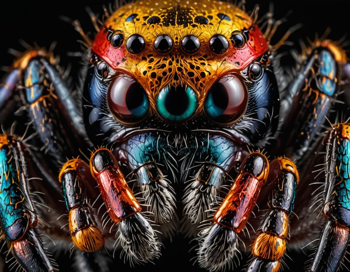 Beautiful Spider - AI Generated Artwork - NightCafe Creator