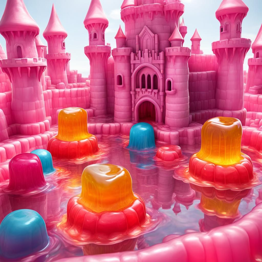 jelly castle - AI Generated Artwork - NightCafe Creator